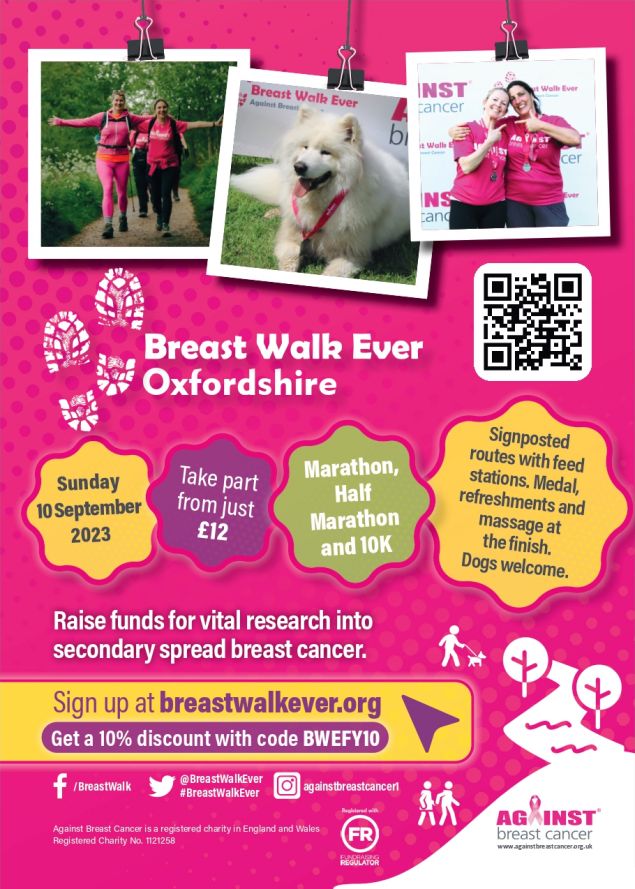 Against Breast Cancer Charity Walk | Long Wittenham, Oxfordshire