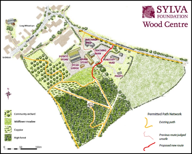 Safe Path Through Wood Centre | Long Wittenham, Oxfordshire