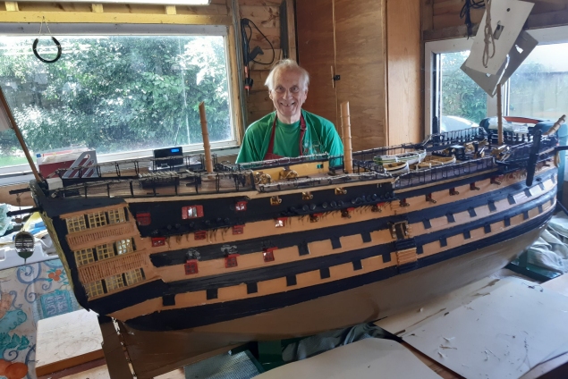 Resident Builds HMS Victory Model | Long Wittenham, Oxfordshire