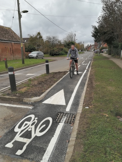 High Street Cycle Lanes | Long Wittenham, Oxfordshire